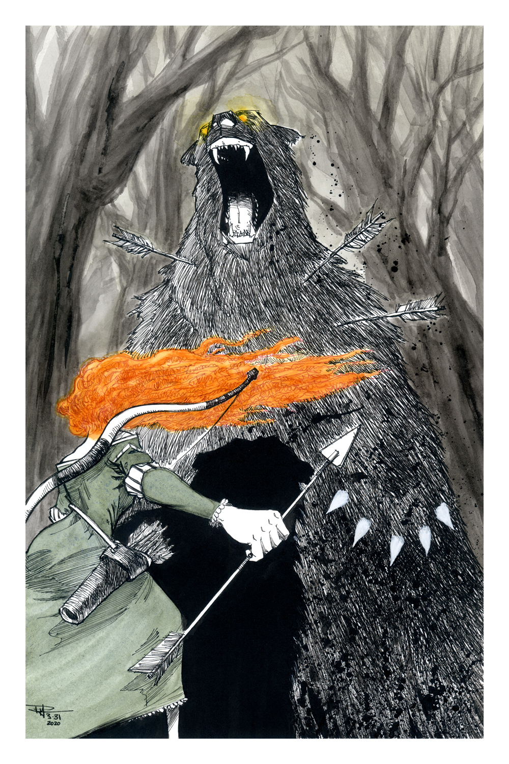 Brave – Original Art – Phillip Ginn